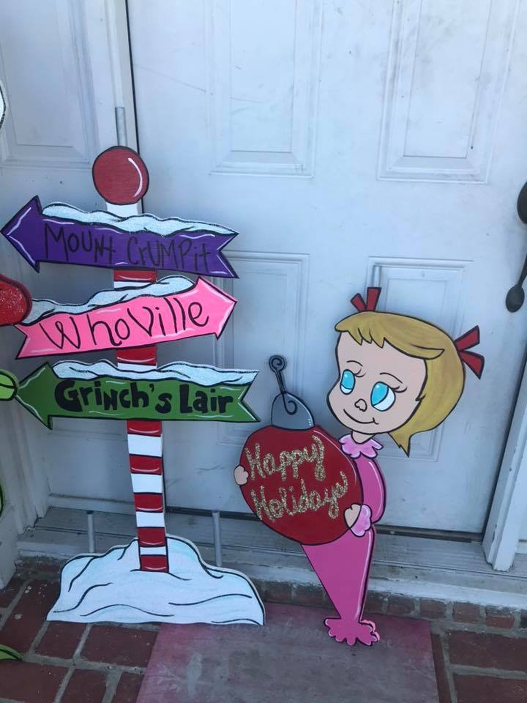 Christmas / Holiday Grinch Inspired Whoville Mount Crumpet Street Sign ...