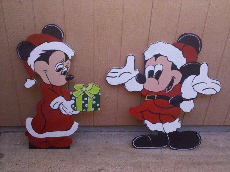 Christmas / Holiday Mickey Mouse Inspired Set of 5 Yard Signs - Etsy