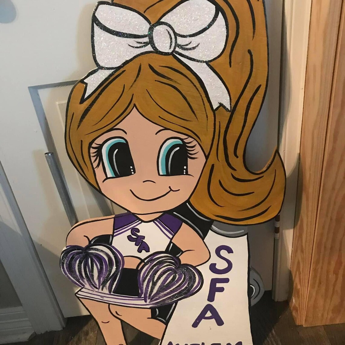 Cheerleader Yard Decor / Yard Sign - Etsy
