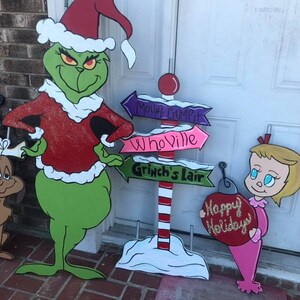 Christmas / Holiday Grinch Inspired 1pc Yard Sign - Etsy