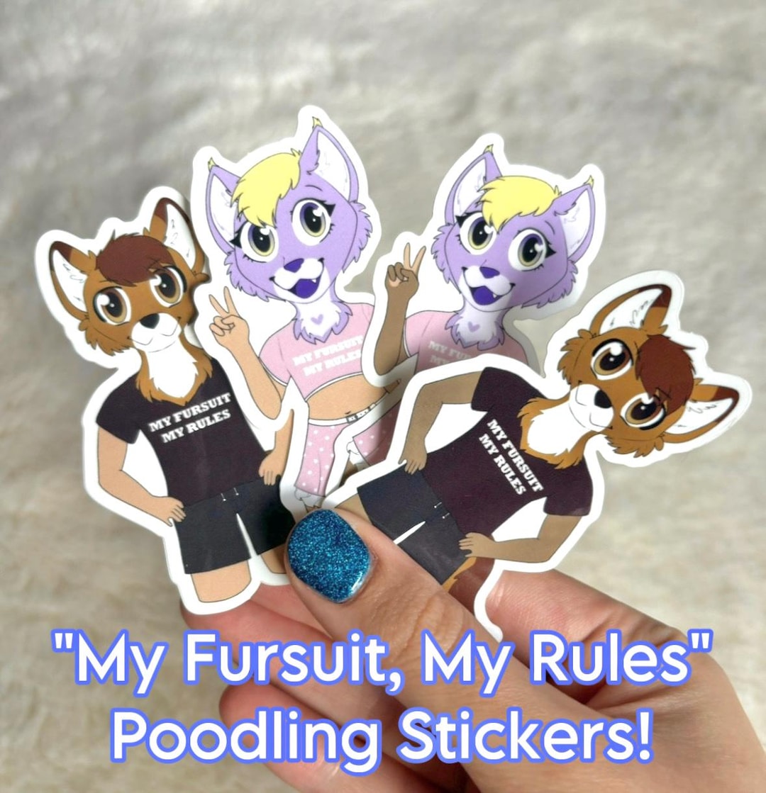 My Fursuit, My Rules - Fursuiter, Furry Fandom, Sticker Merch Gift - Etsy