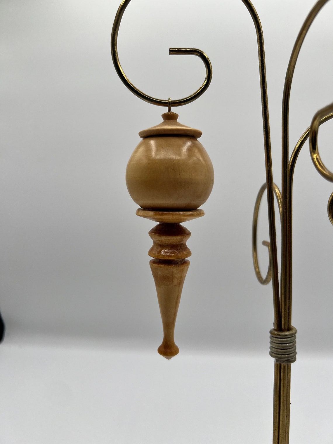 Hand-turned Wooden Christmas Tree Ornament by Bill - Etsy