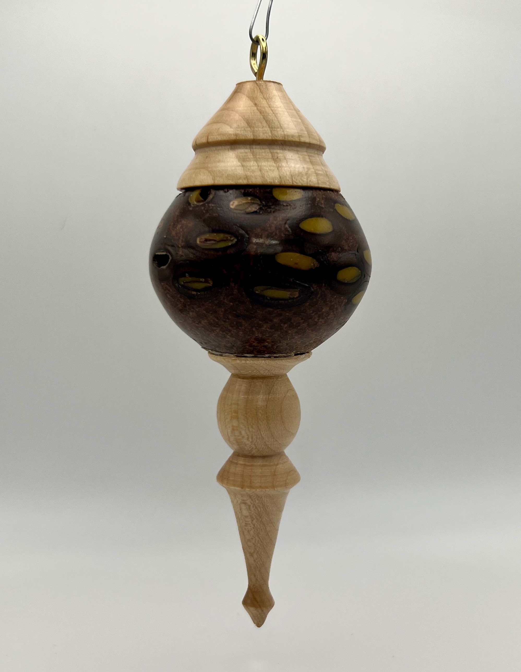 Hand-turned Wooden Christmas Tree Ornament by Bill - Etsy