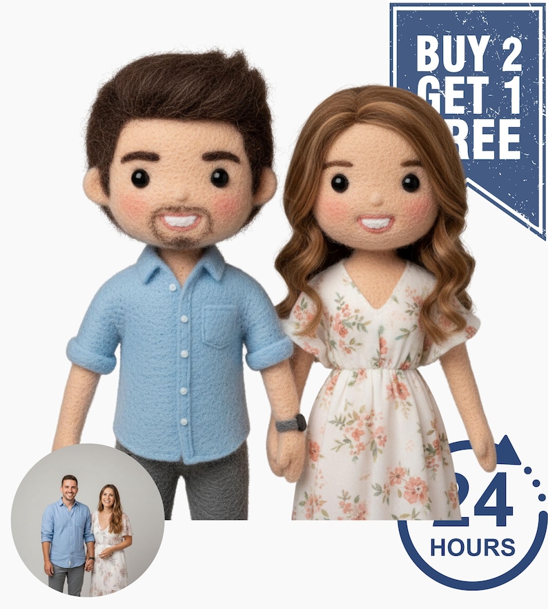 Custom Plushie Portrait From Photo – Personalized Chibi Doll Style ...