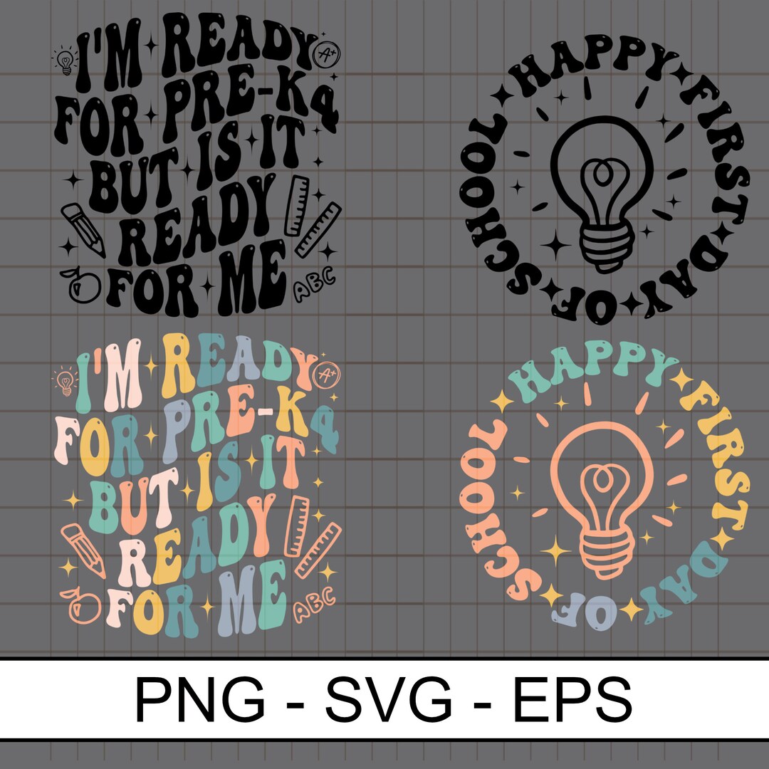 Pre-k4 Shirt Back to School Shirt Svg Png , PREK4 First Day of School ...