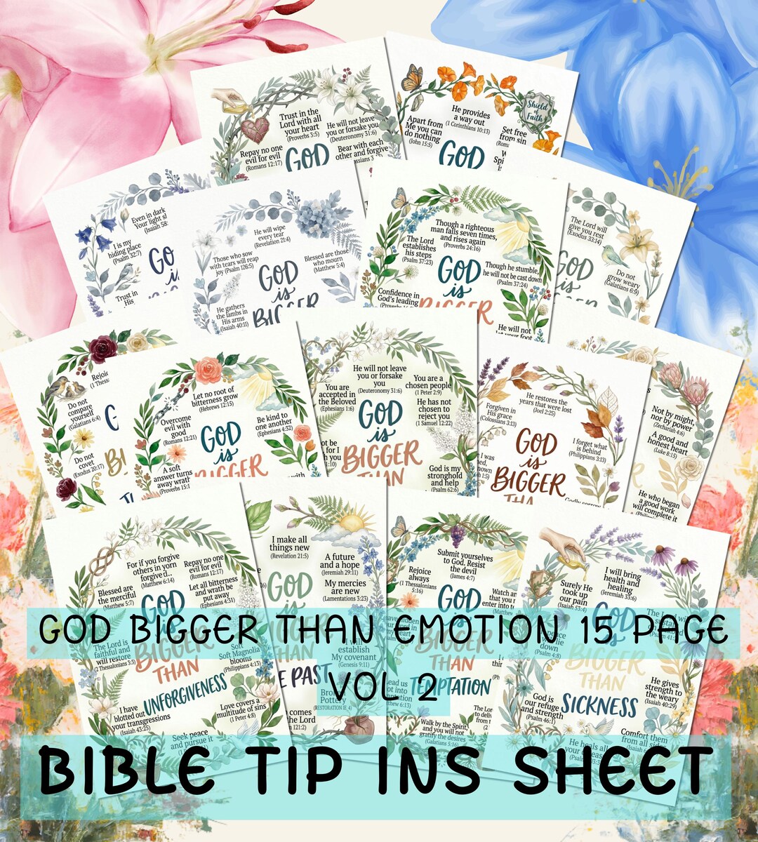 Bible Tip Ins God is Bigger Than Emotions Vol 2 Bundle PDF - Christian ...