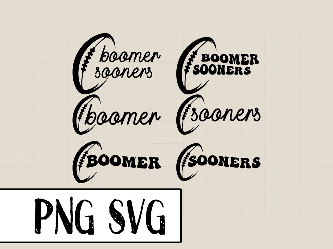 Oklahoma Boomer Sooner Couple Svg Png OU Football Sooners Digital File ...