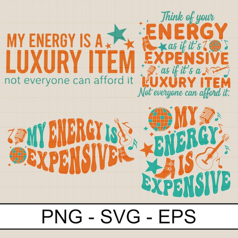 My Energy is Expensive PNG, Showgirl Era SVG (digital Download) - Etsy