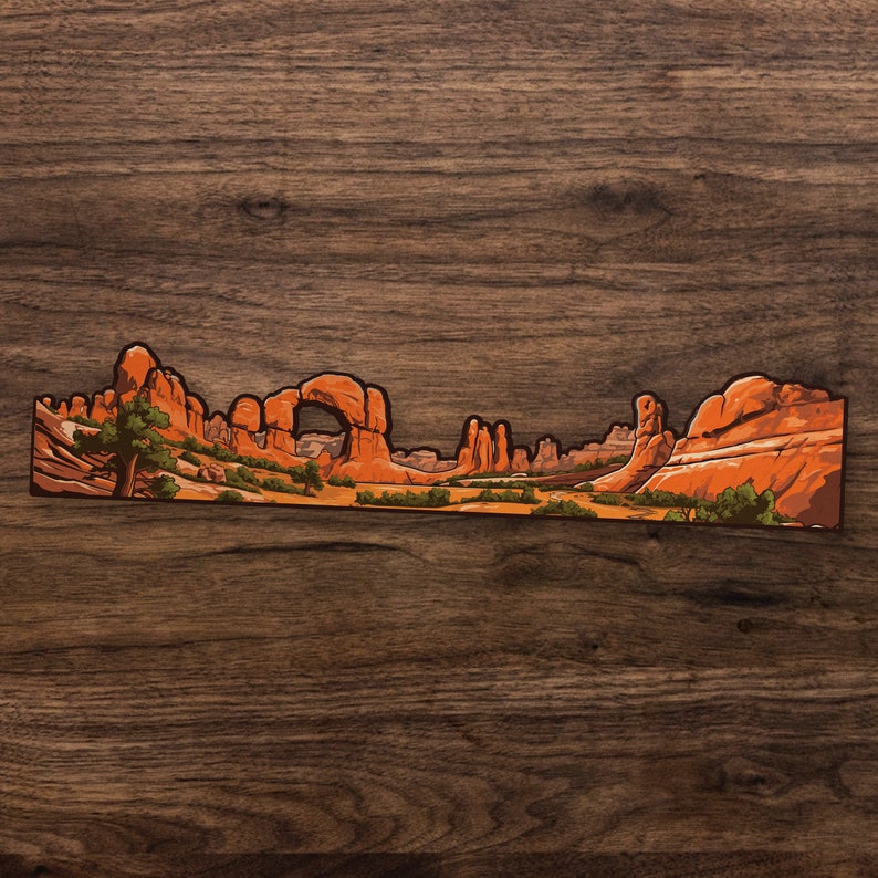 Arches National Park Explorer Sticker Moab Utah Laptop Wrap Hydroflask ...