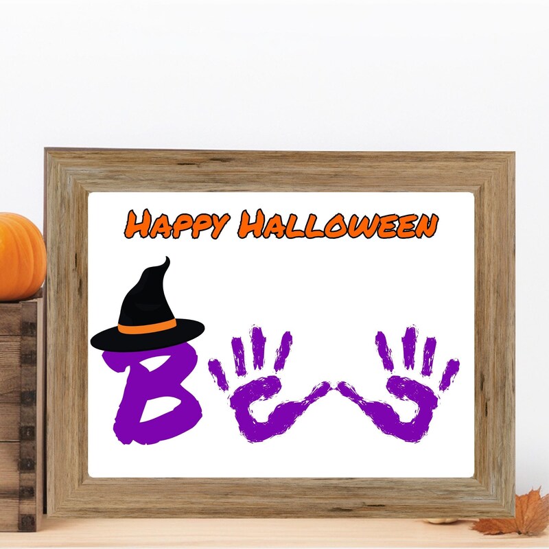 Halloween Handprint Craft - Etsy