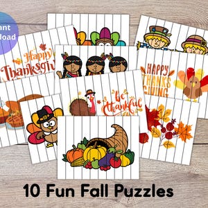 Thanksgiving Craft for Kids | Thanksgiving Puzzles Workbook Digital ...