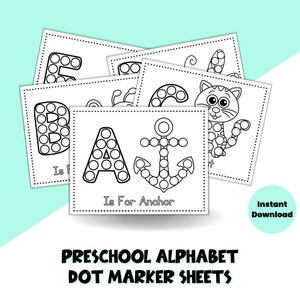 Do- A-dot Alphabet Printable Worksheets | Dot Marker Printable Alphabet ...