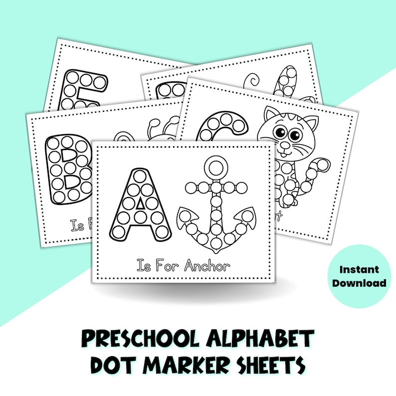Do- A-dot Alphabet Printable Worksheets | Dot Marker Printable Alphabet ...