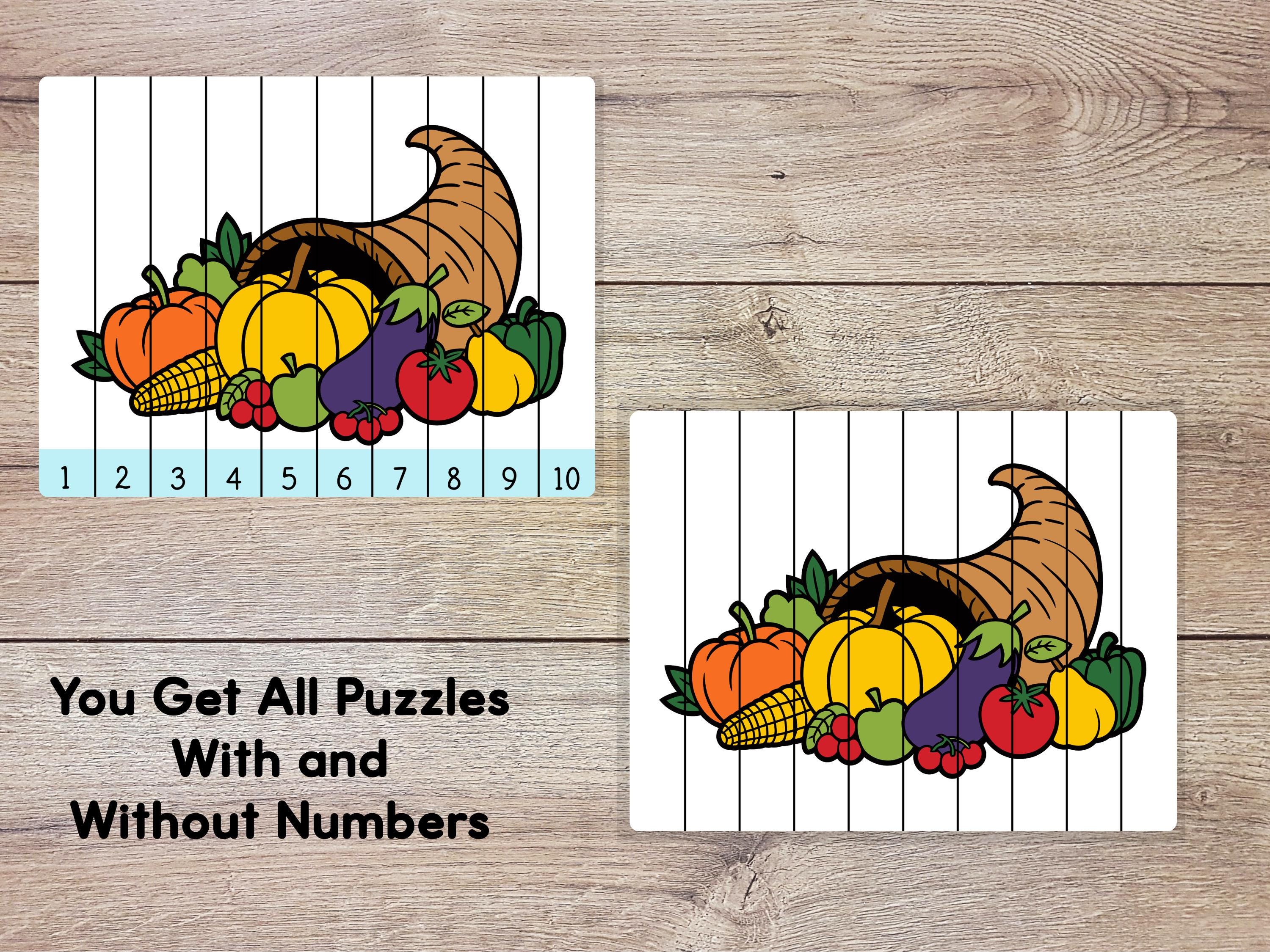 Thanksgiving Craft for Kids | Thanksgiving Puzzles Workbook Digital ...