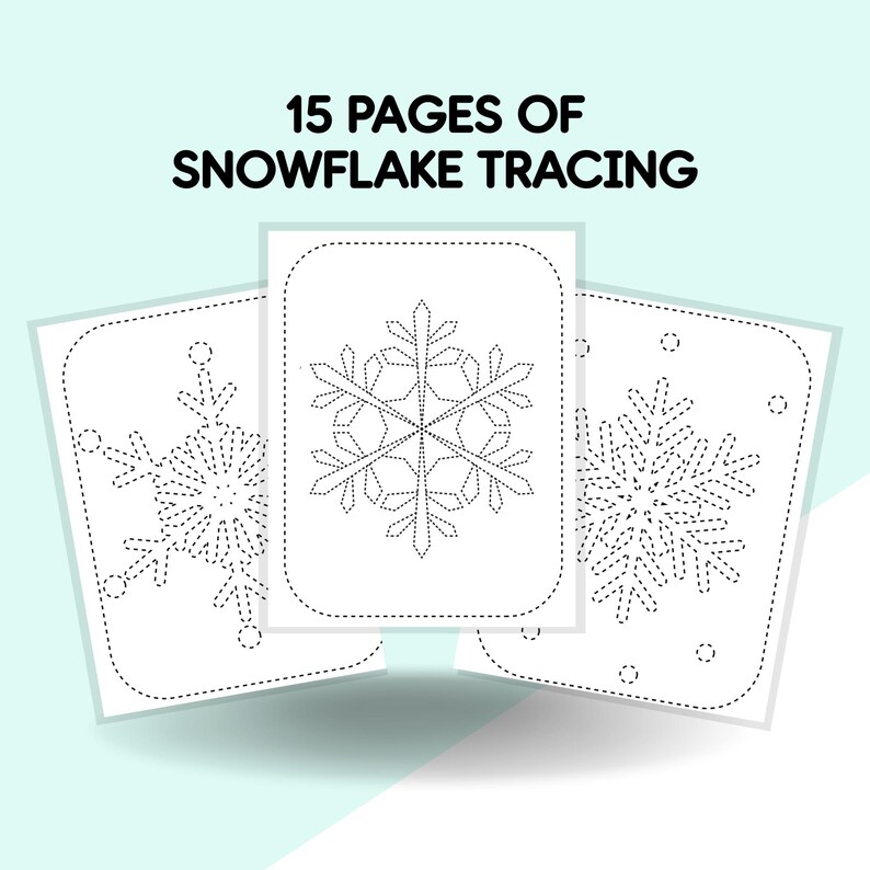 Winter Tracing and Coloring Pages - Winter Fine Motor Activity ...