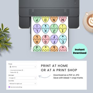 Easter Egg Letter Matching Activity Digital Download, Printable ...