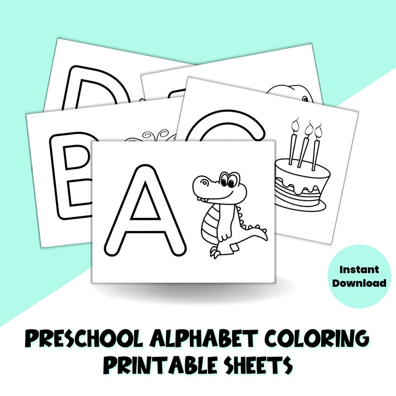 Alphabet Coloring Pages | Printable Coloring Pages | Preschool ...