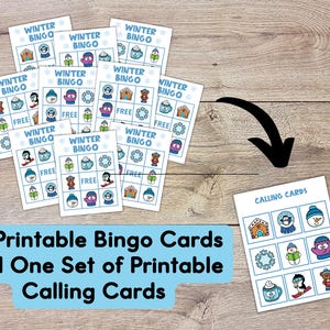 Winter Bingo Game Printable Preschool Activity - Fun Winter Classroom ...