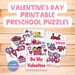 Valentine's Day Play Dough Mats Printable Toddler Activity | Fine Motor ...