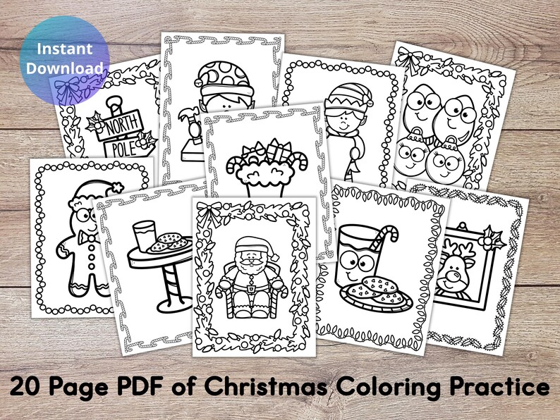 20 Printable Christmas Coloring Pages | Fun Holiday Activities for Kids ...