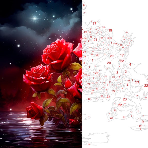 Paint by Number Kit - Etsy