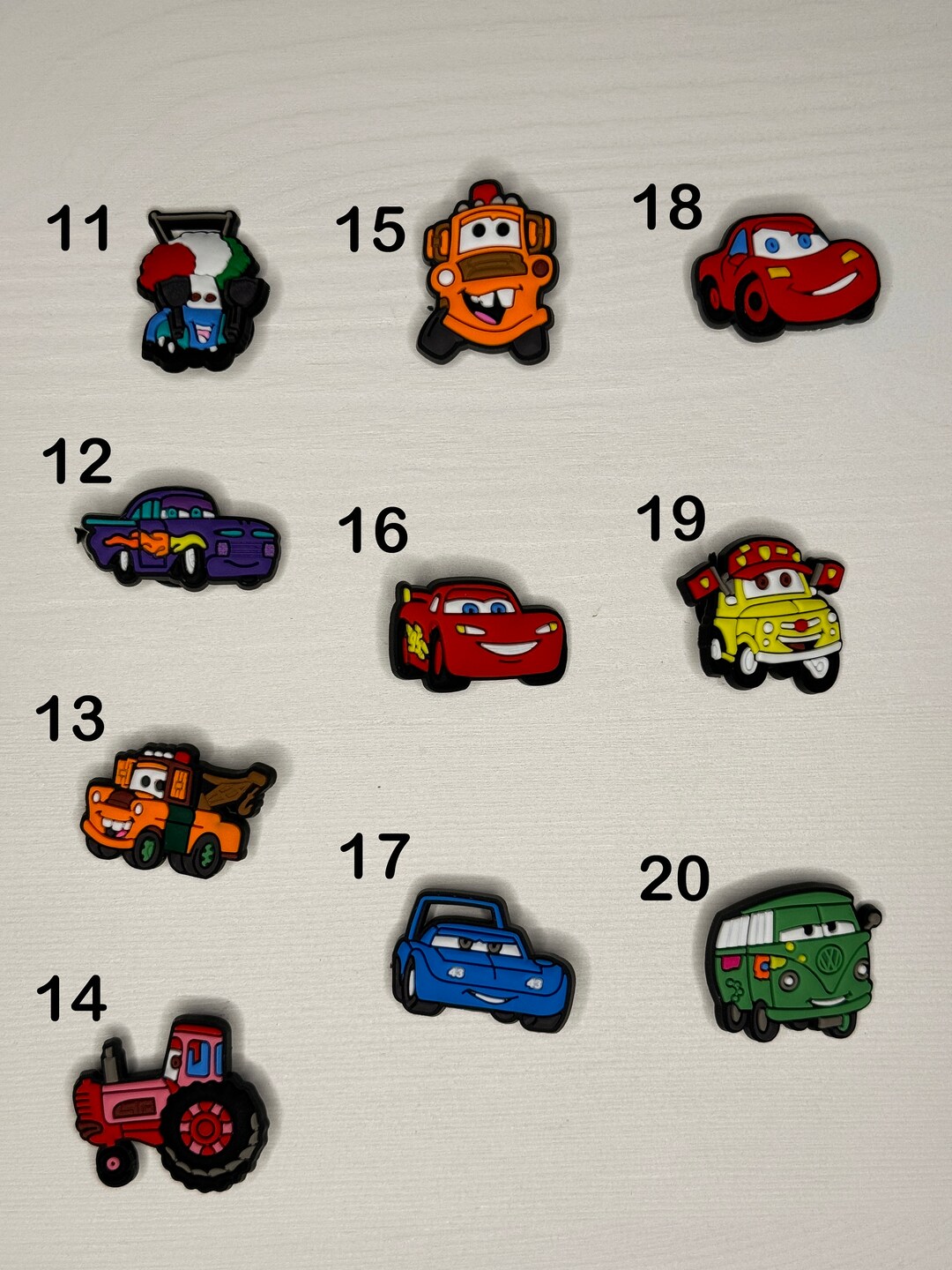 Cars Animation Characters Lightning Mcqueen Croc Charms Casual Style ...