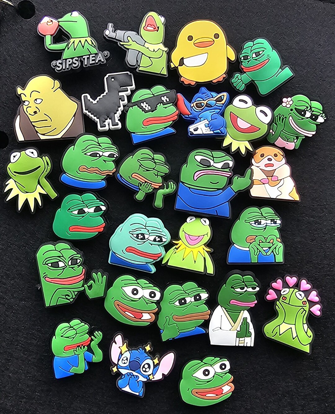Funny Meme Croc Charms, Frog Meme, Ogre Meme, Popular Adult Croc Charms ...