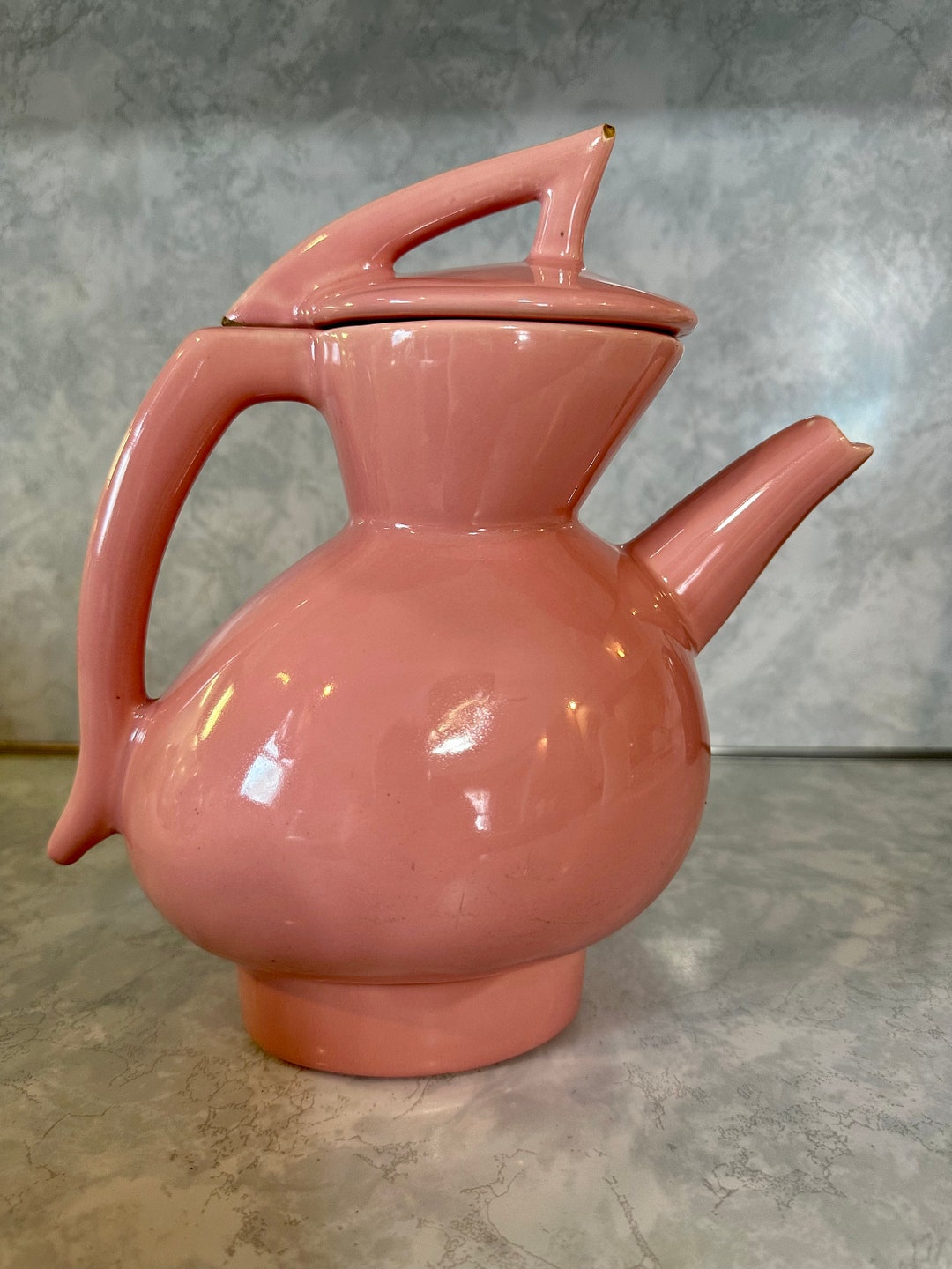 RARE Vintage Pink Coffee Pot - Etsy