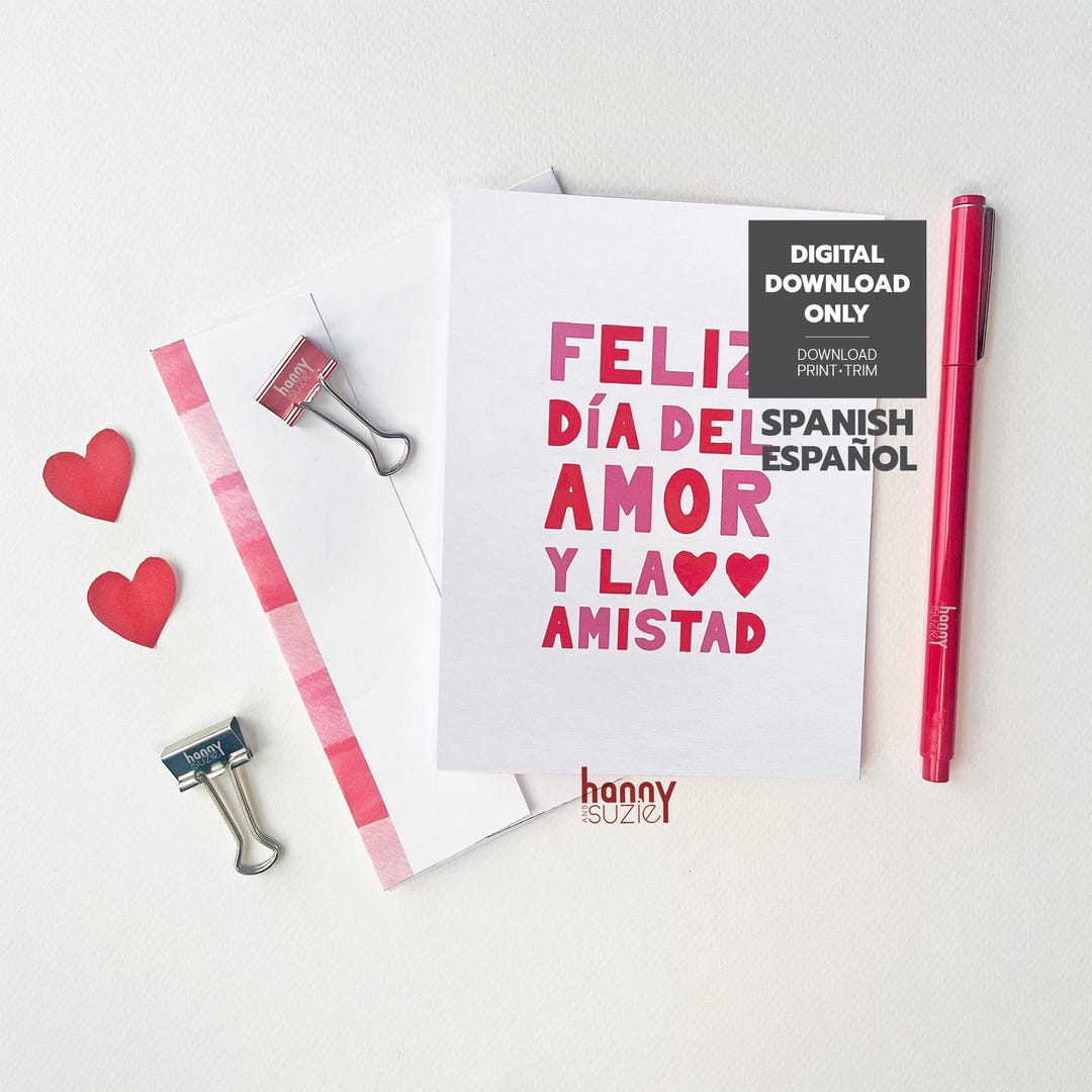 Tarjeta Dia Del Amor Para Imprimir, Printable Spanish Valentines Day ...
