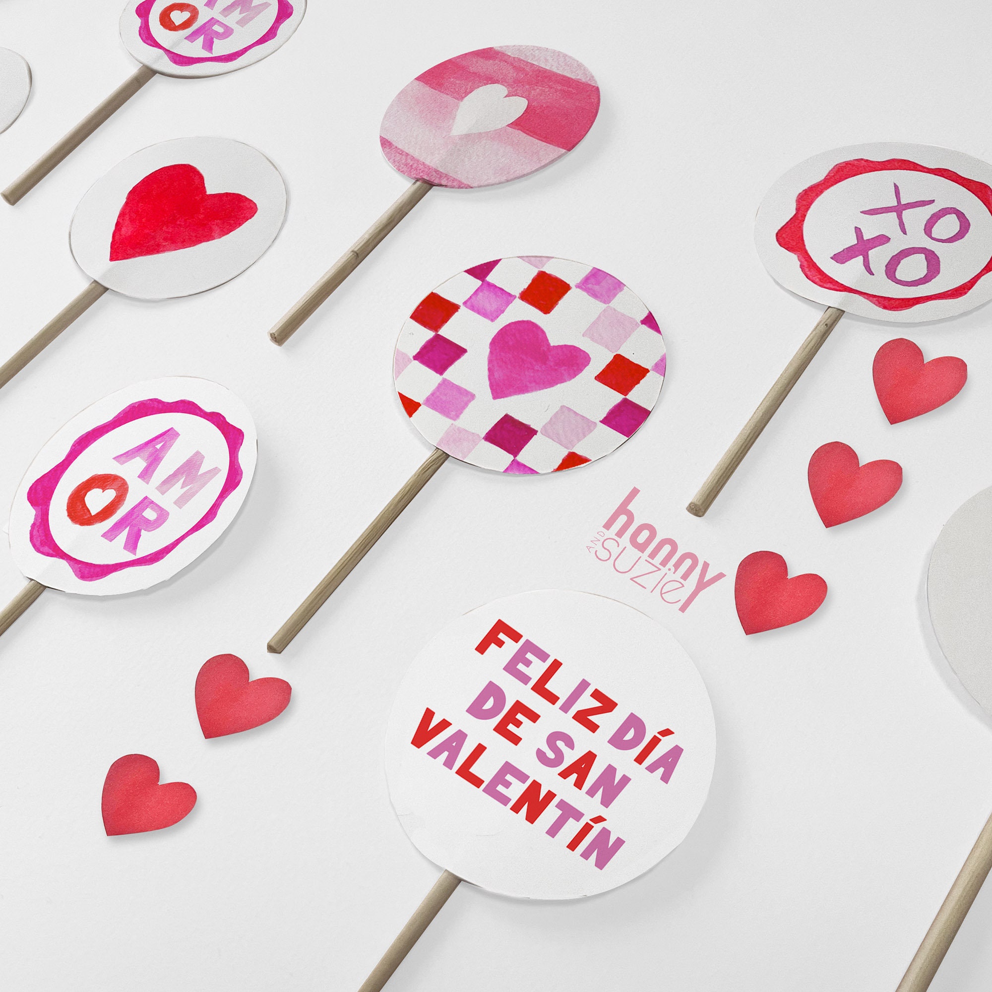 San Valentin Printable Cupcake Toppers, Spanish Valentines Day Party ...