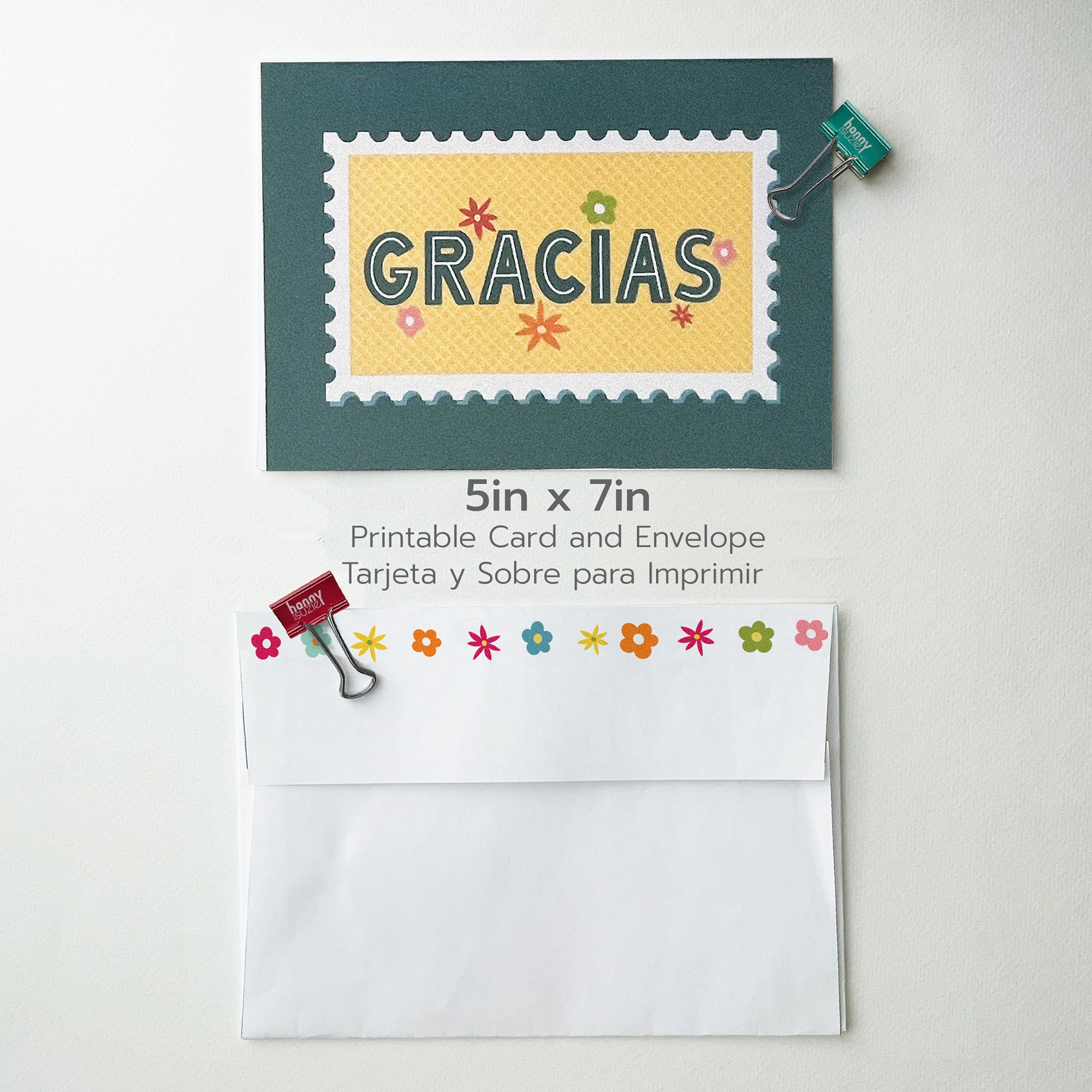 Tarjeta De Gracias Para Imprimir, Spanish Thank You Printable Greeting ...