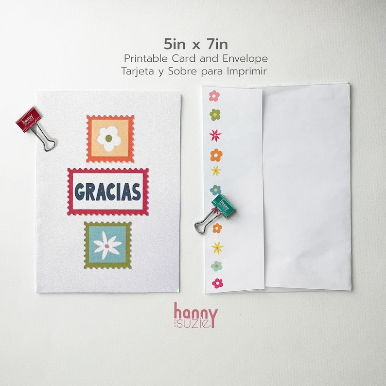Gracias Card, Spanish Thank You Printable Card, Spanish Thank You Card ...