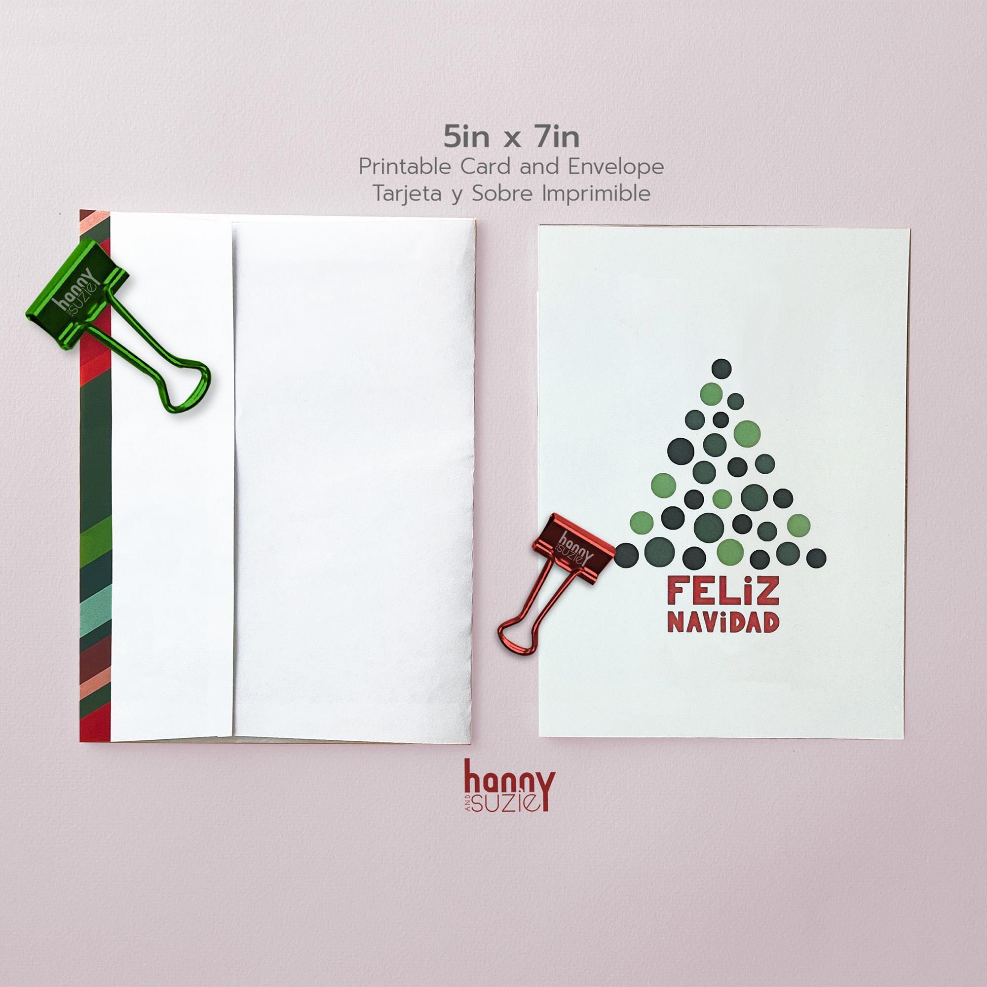 Tarjeta Feliz Navidad Para Imprimir, Printable Spanish Merry Christmas ...