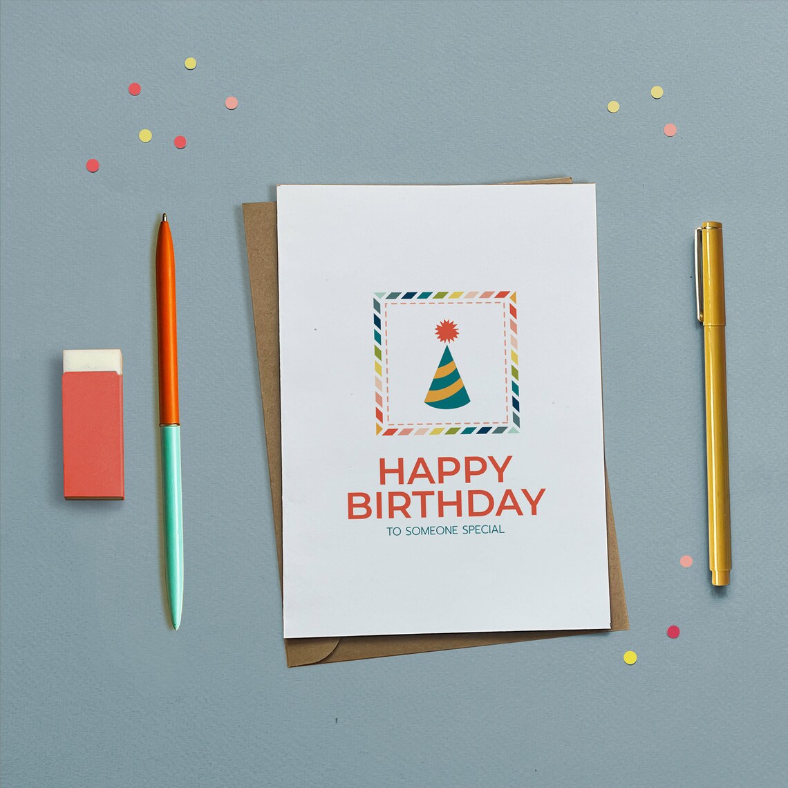 Printable Birthday Hat Card Birthday Card Happy Birthday - Etsy