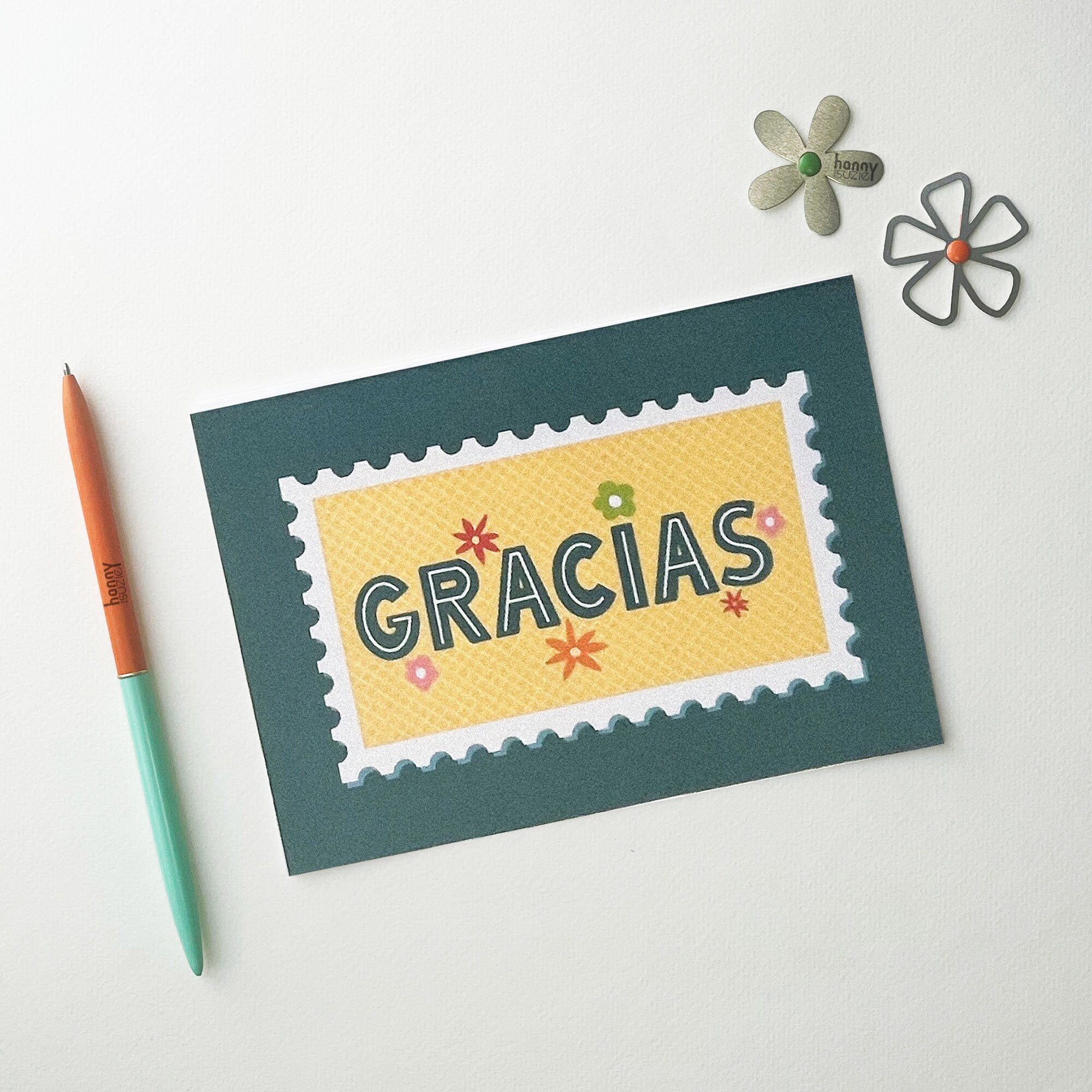 Tarjeta De Gracias Para Imprimir, Spanish Thank You Printable Greeting ...