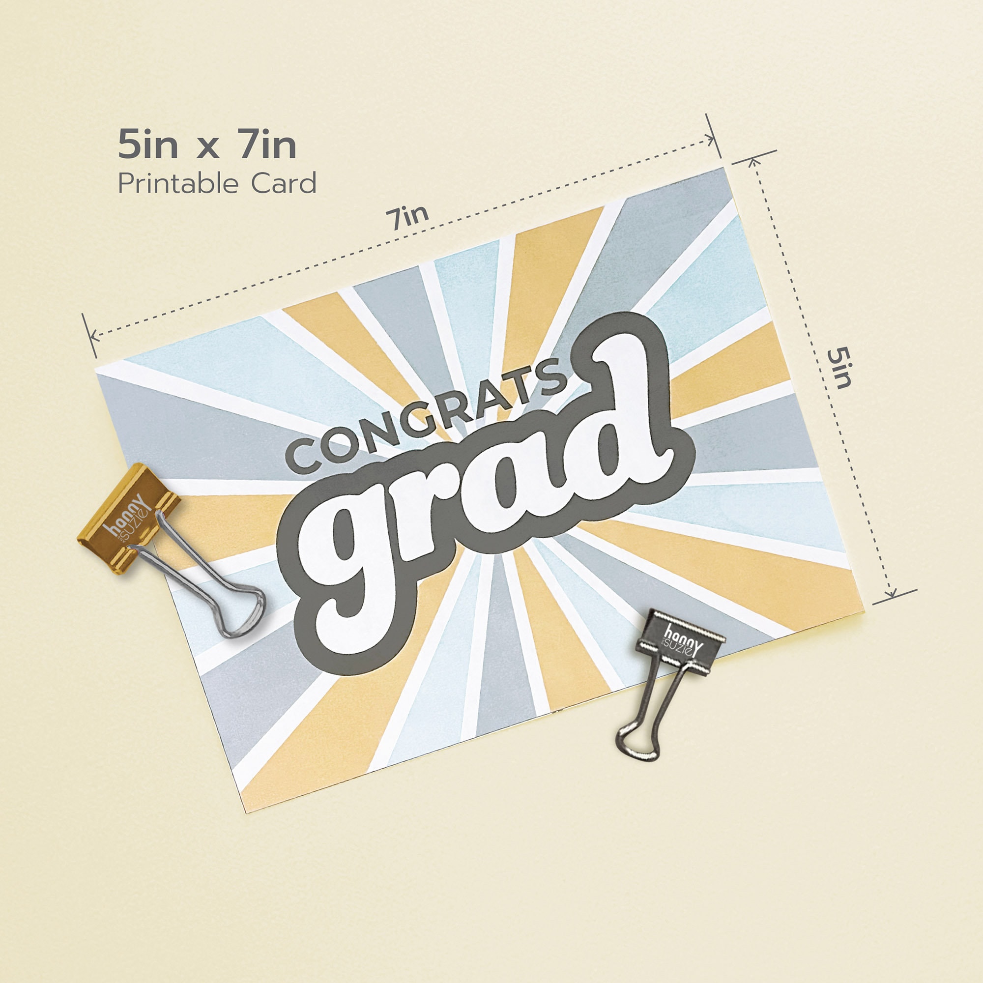 Printable Graduation Card, Congrats Grad Card, Instant Download - Etsy