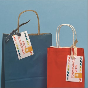 Feliz Cumpleaños Printable Tag, Spanish Birthday Printable Tag ...