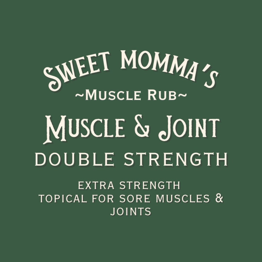 Sweet Mommas Muscle Rub Double Strength Topical for Muscles - Etsy