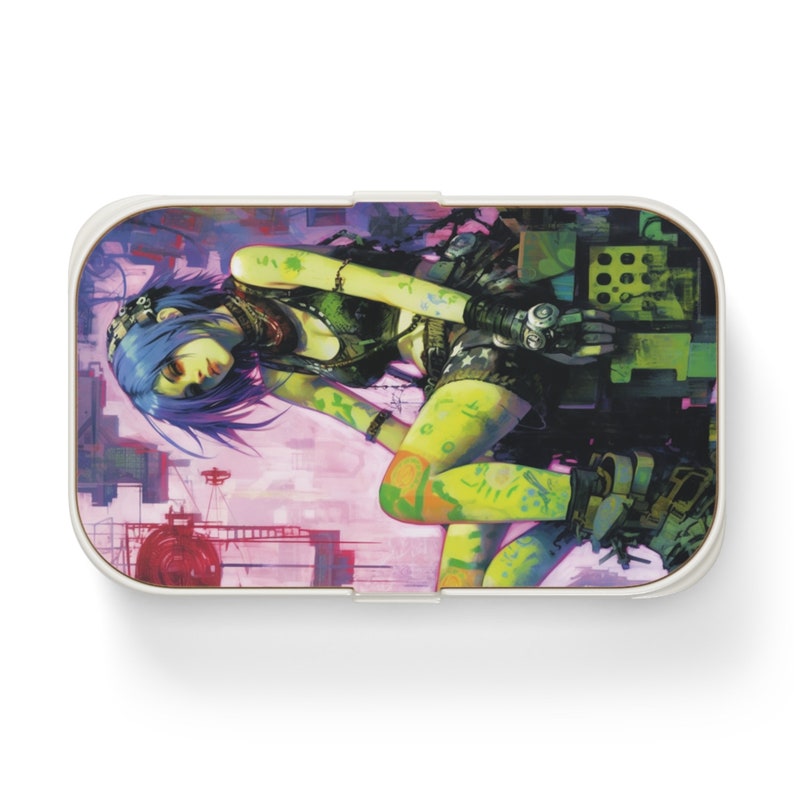 Design Series Sci-fi RPG Anime Girl Punk Rocker 1 Bento Lunch Box ...