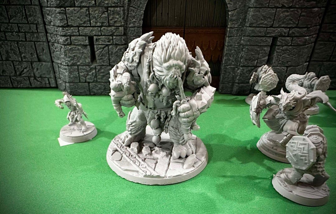 The Mines Ogre Dwarf-eater Miniature for Dnd and Other Tabletop ...