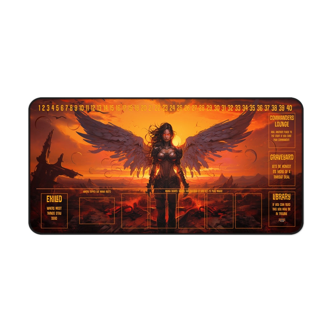 Ultra Edition MTG Playmat 31" X 15.5" Angel of Vengeance- Fantasy RPG ...
