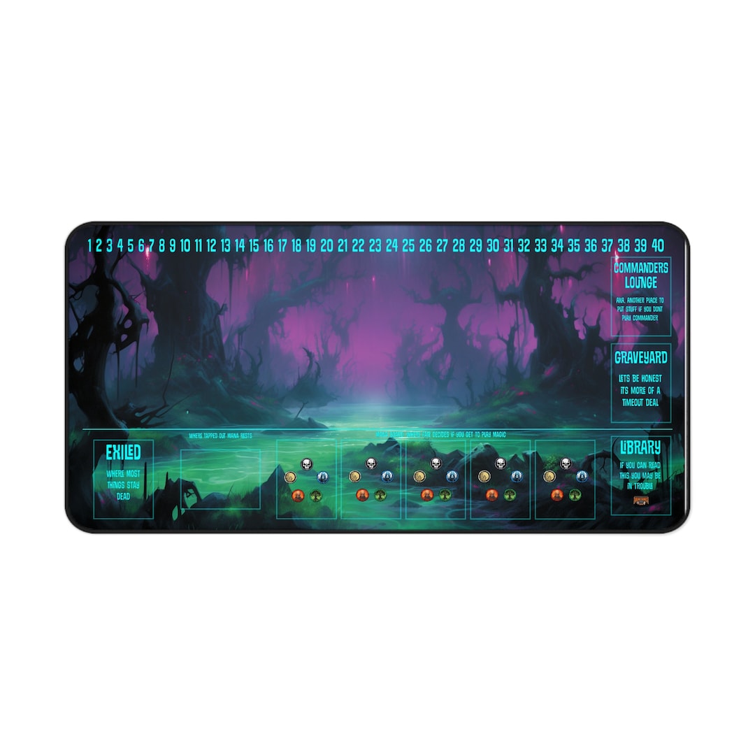Ultra Edition MTG Playmat 31" X 15.5" Swamp - Fantasy RPG Layout 1 - Etsy