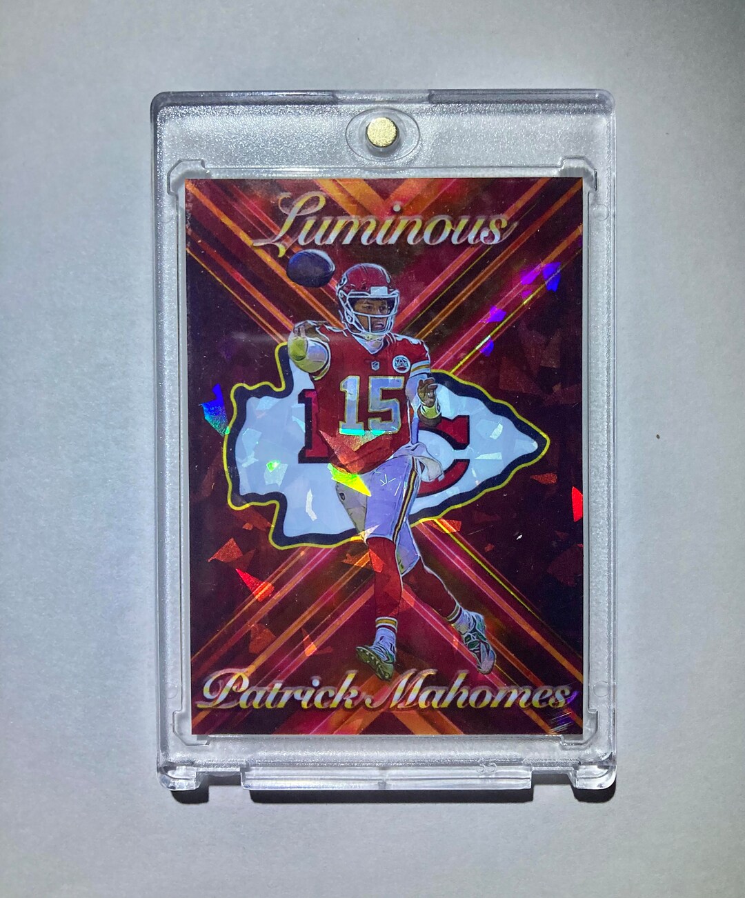 Patrick Mahomes Luminous Custom Card cracked Glass - Etsy