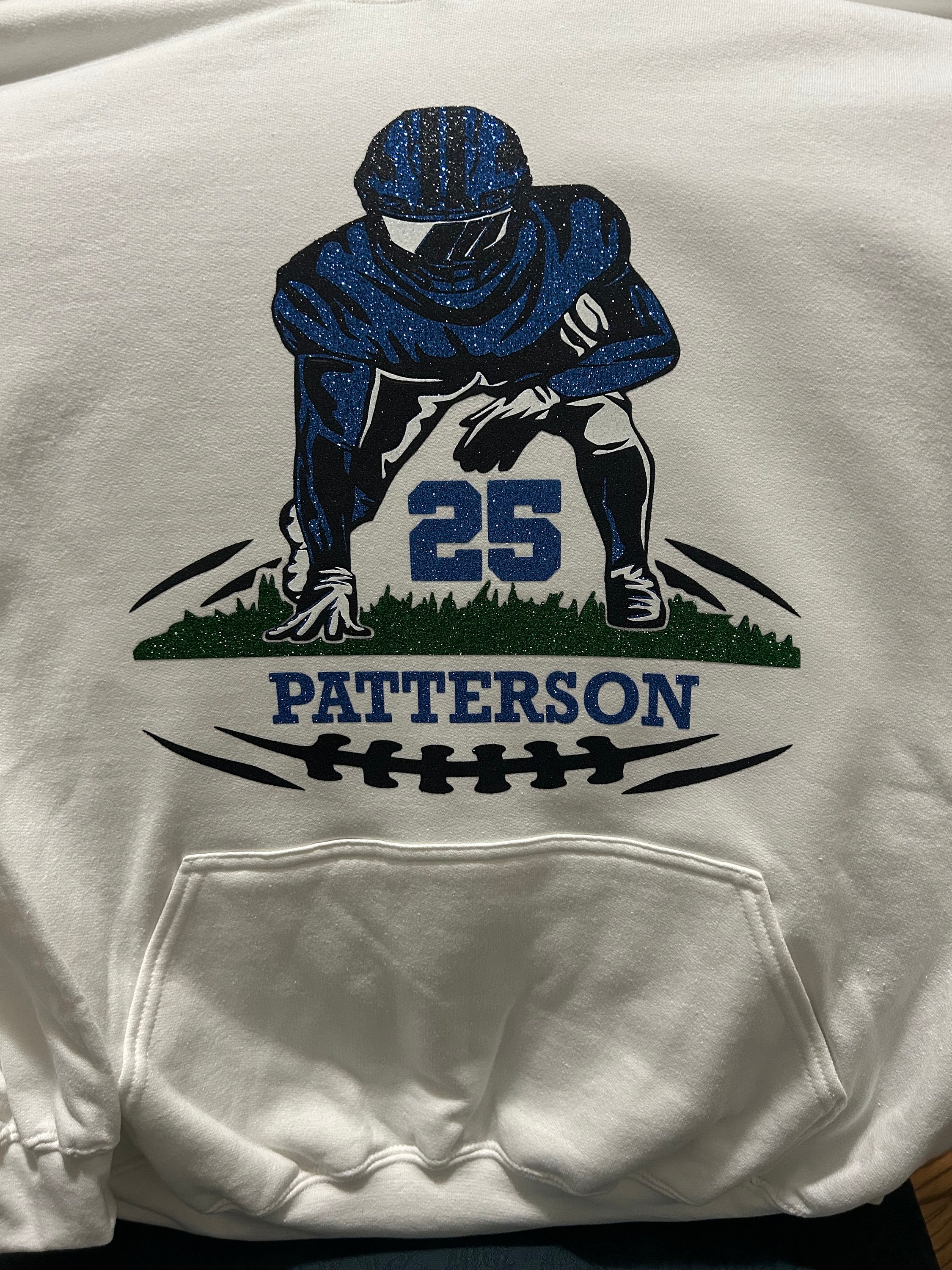 Personalized Football Hoodie - Etsy