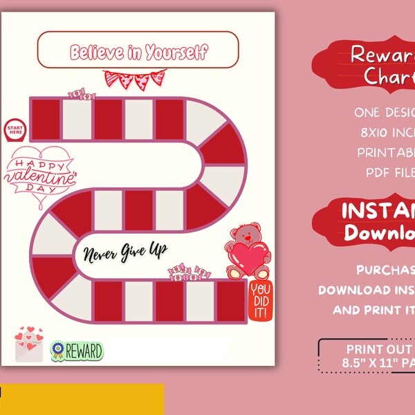 Reward Chart Printable - Etsy