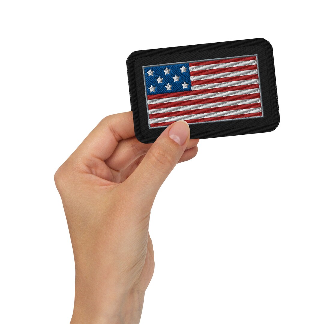 Embroidered Patches, Patriotic Patch, Flag Patch, Embroider, Patch for ...