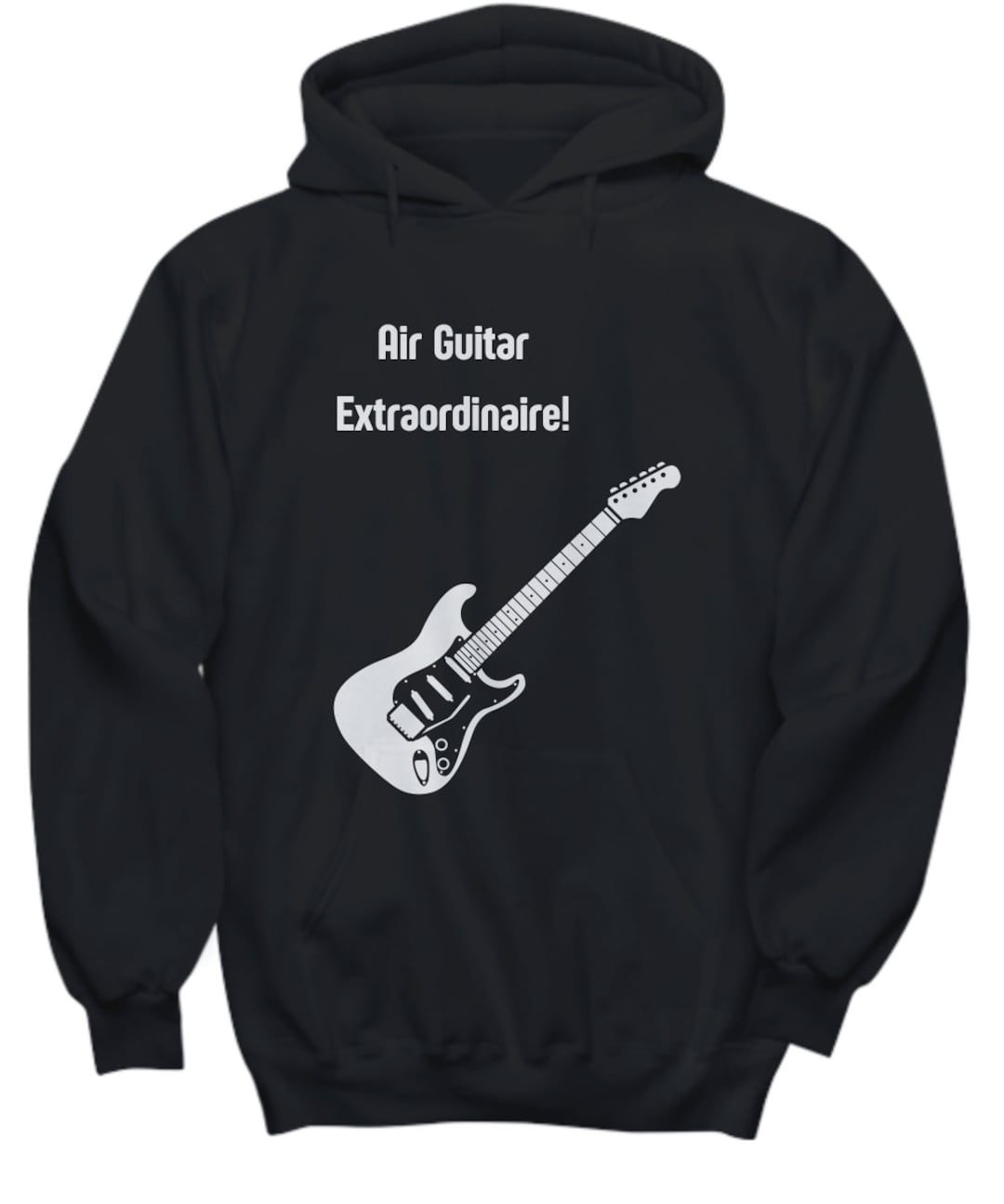 Air Guitar Extraordinaire White Lettering Hoodie Air Guitar - Etsy UK