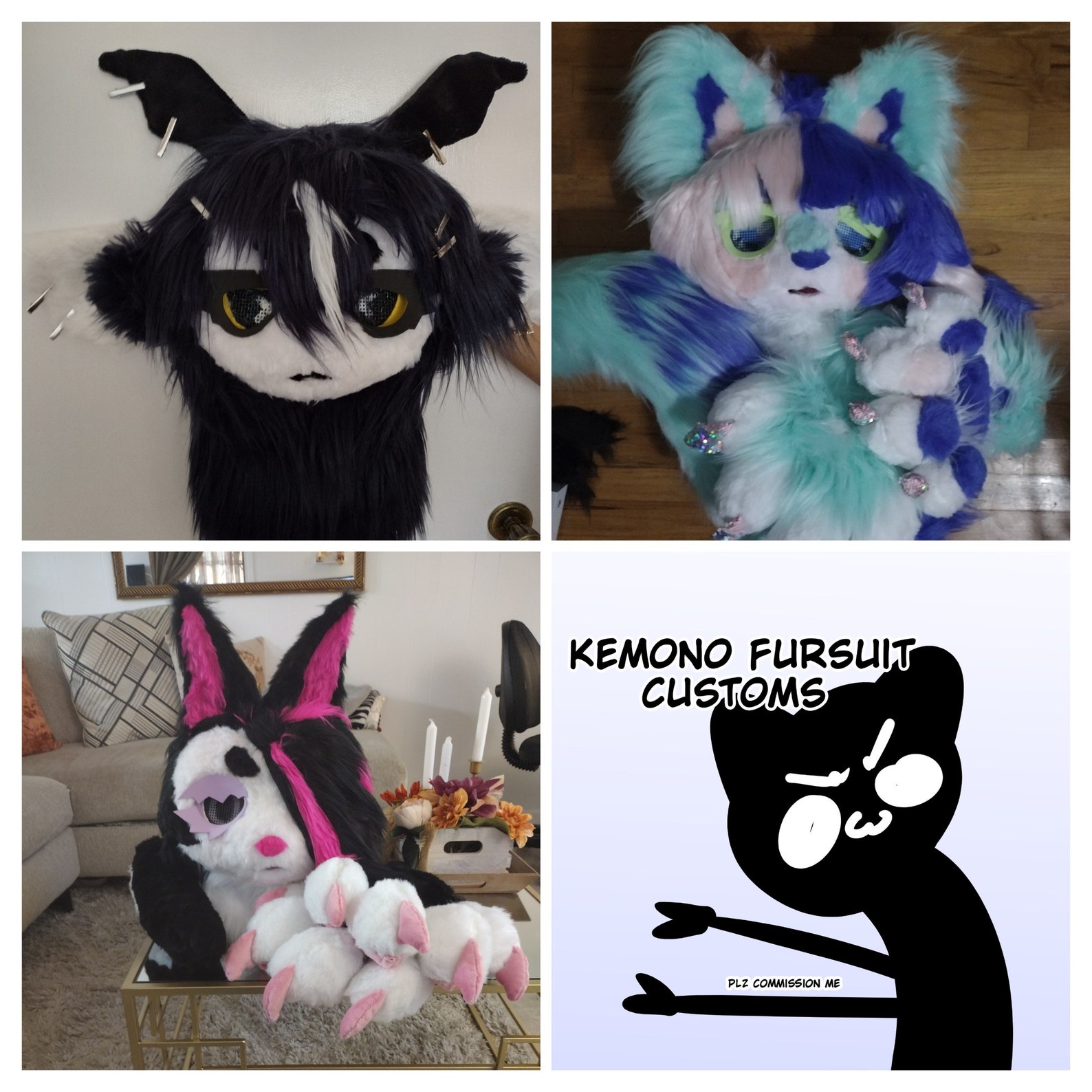 SINGLE FUR Kemono Fursuit Head Customs - Etsy