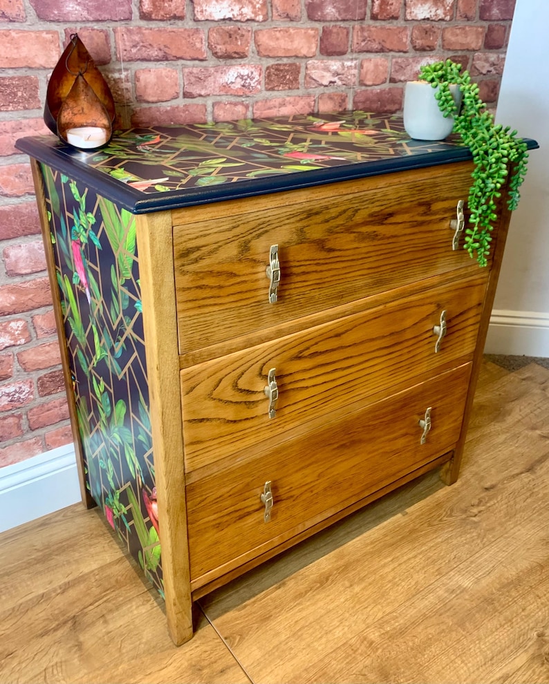 Upcycled Vintage Chest of Drawers - Etsy UK