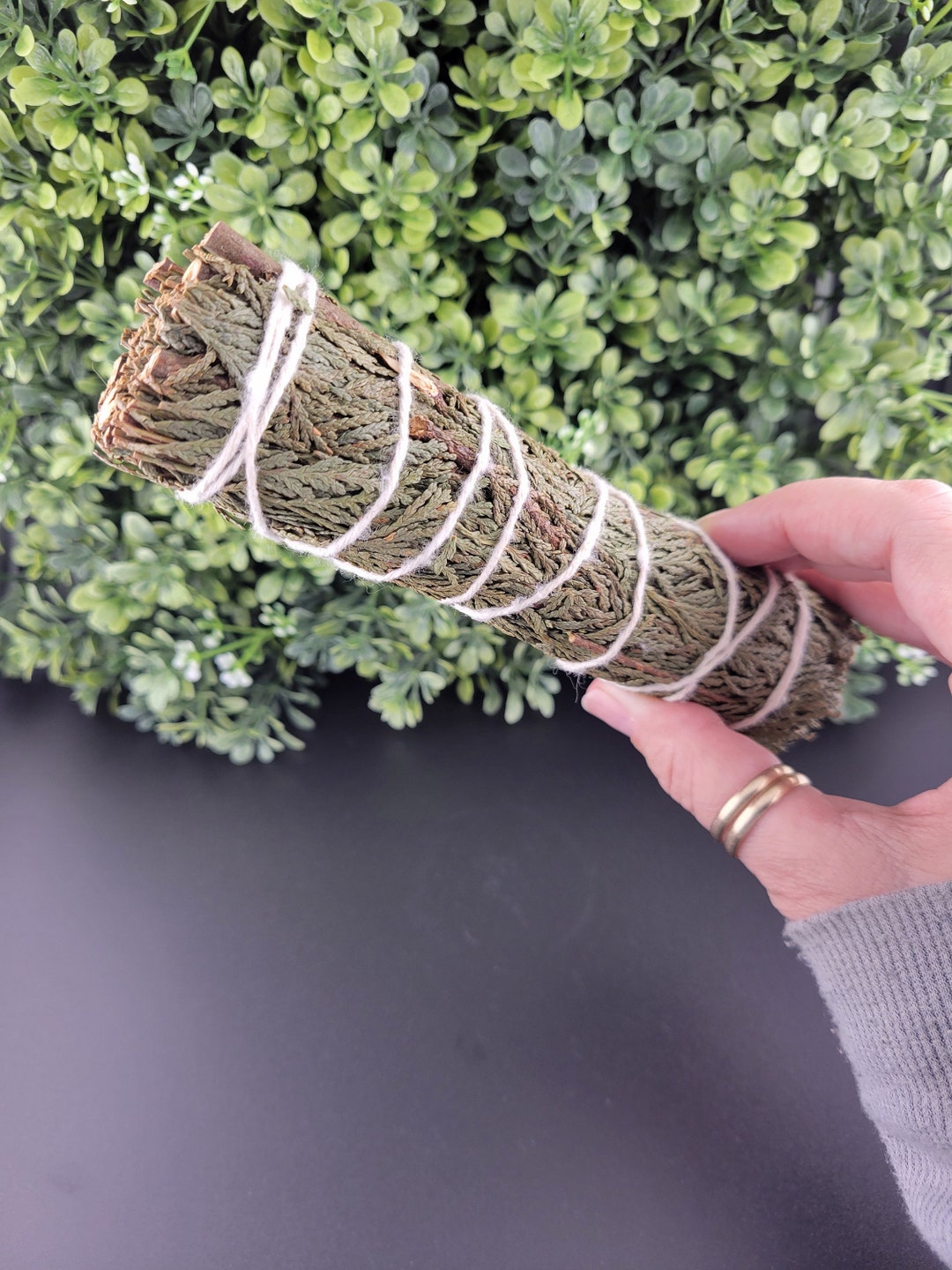 6-inch Cedar Smudge Stick: Spiritual Cleansing & Purification - Etsy